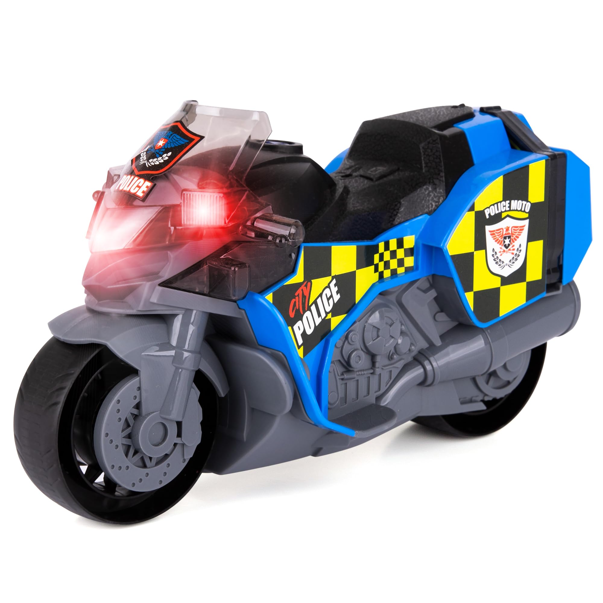 Police Motorcycle Toy for Kids - Large Police Motorcycle with Police S ...