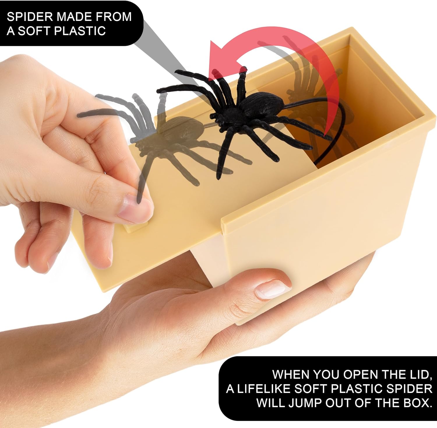 Spider in a Box Prank Realistic Spider Prank Box Gift Prank Spider Art Creativity