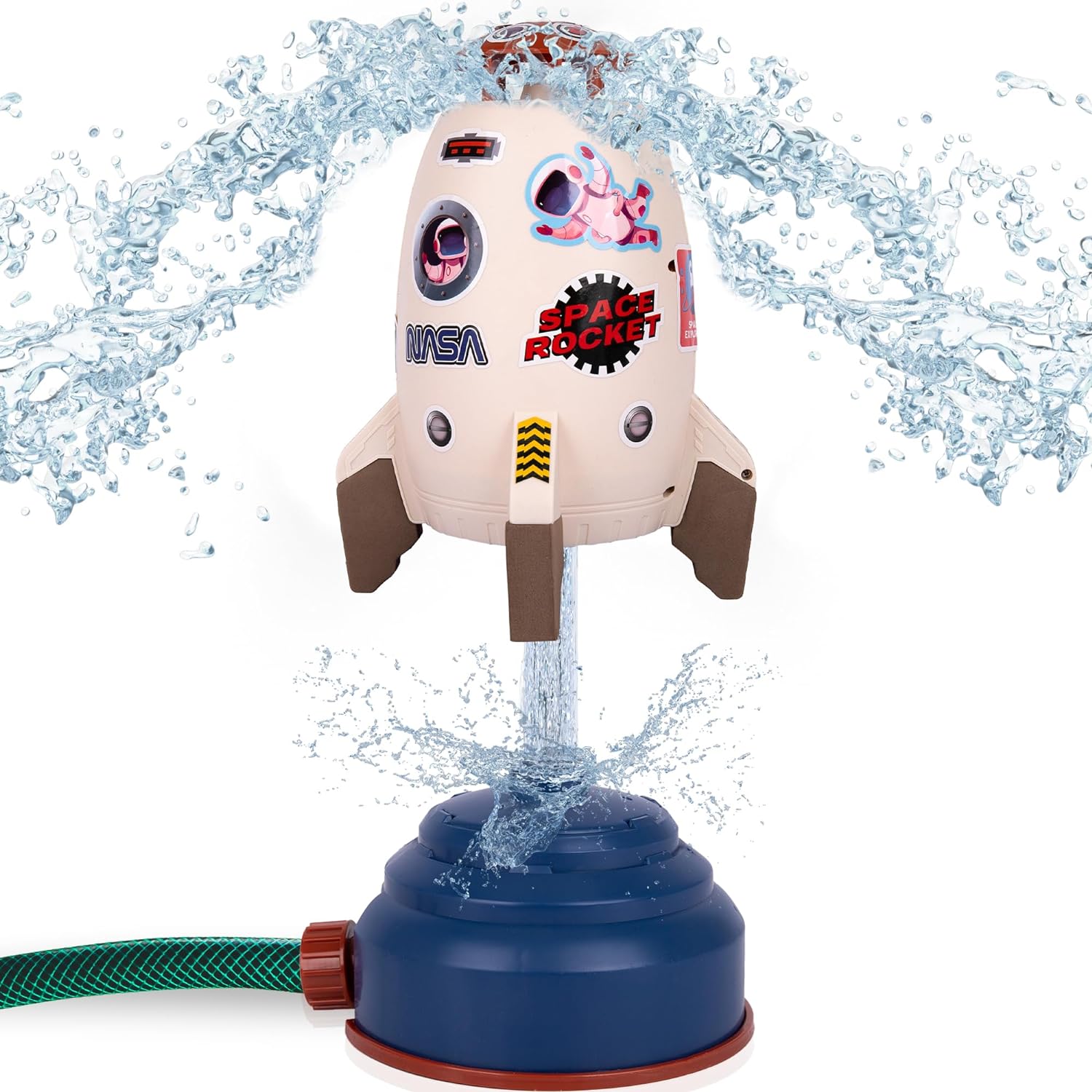 Sprinkler Rocket Launcher for Kids - Outdoor Rocket Sprinkler with 31 ...