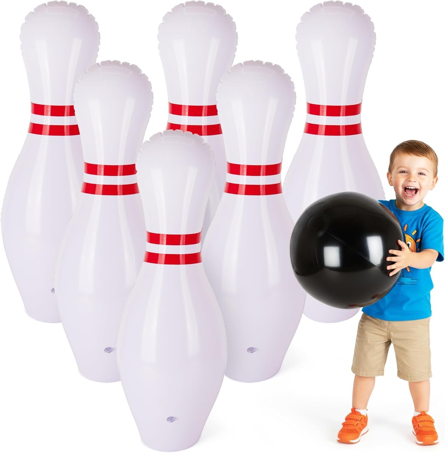 Giant Inflatable Bowling - Set of 6 Pins · Art Creativity