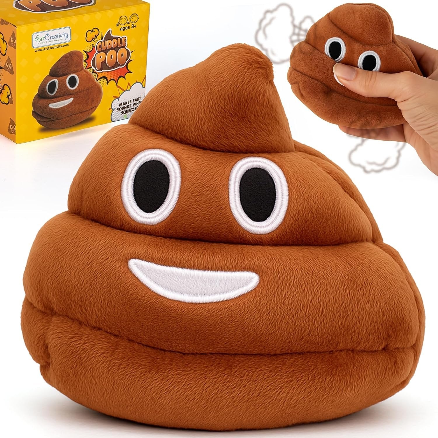 Poop Plush Fart Noise Maker - 1 Piece · Art Creativity