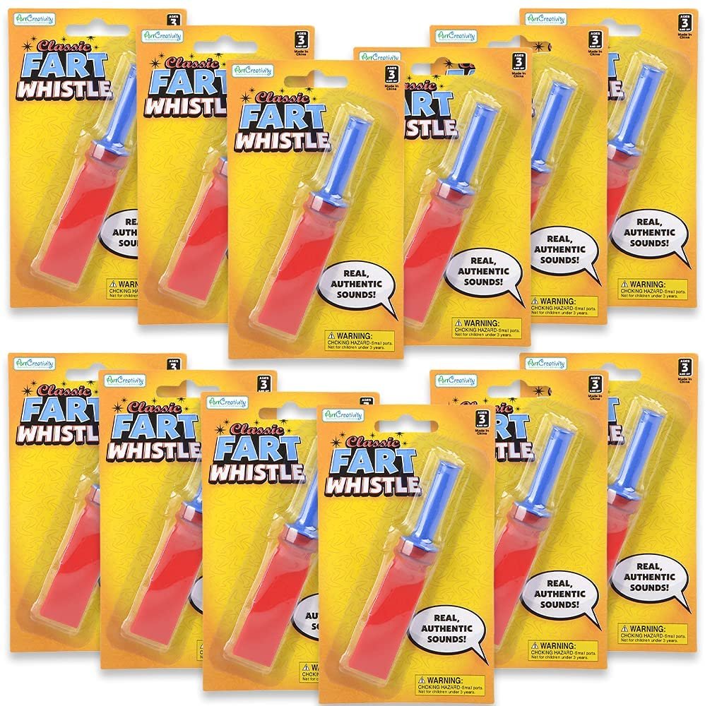 Fart Whistles, Set of 12, Hilarious Fart Noise Toys for Kids, Fart Sou ...
