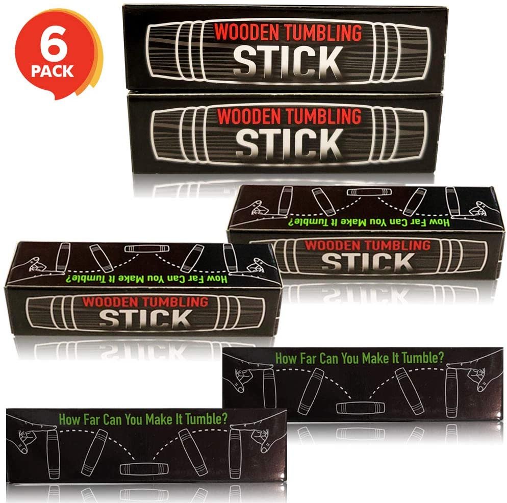 3.5" Wooden Tumbling Sticks, Fidget Toys for Kids and Adults - Set of ...