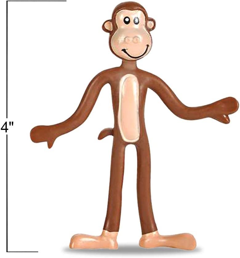 ArtCreativity Bendable Zoo Animals, Set of 12 Flexible Animal Figures ...