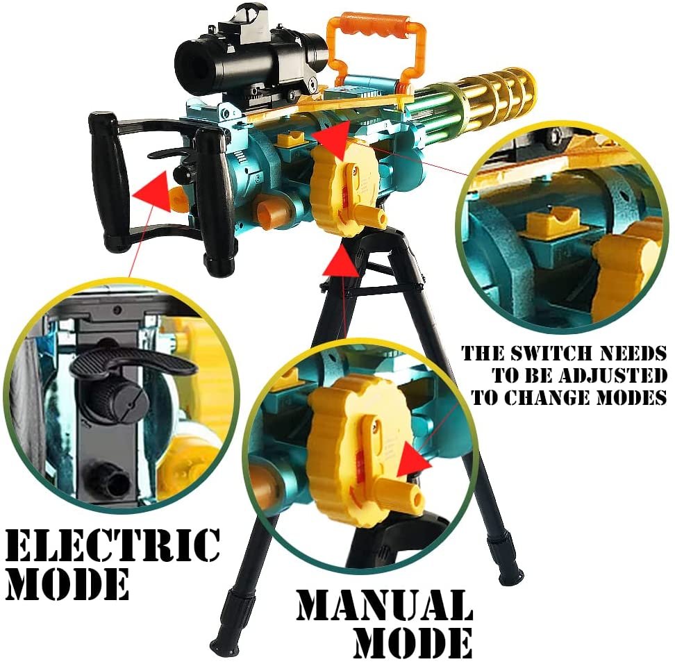 Rapid Machine Toy Gun for Kids, Electronic Gatling Gun | Gun Toys · Art ...