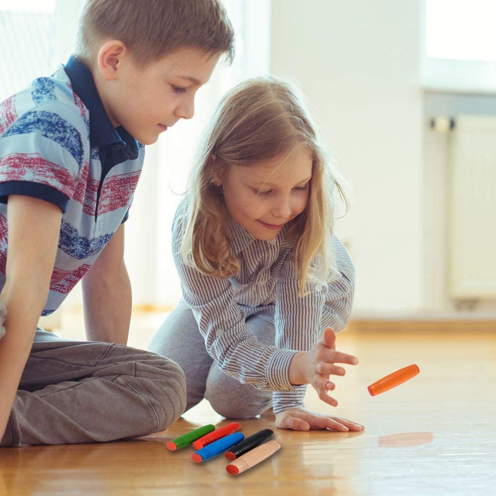 3.5" Wooden Tumbling Sticks, Fidget Toys for Kids and Adults - Set of ...