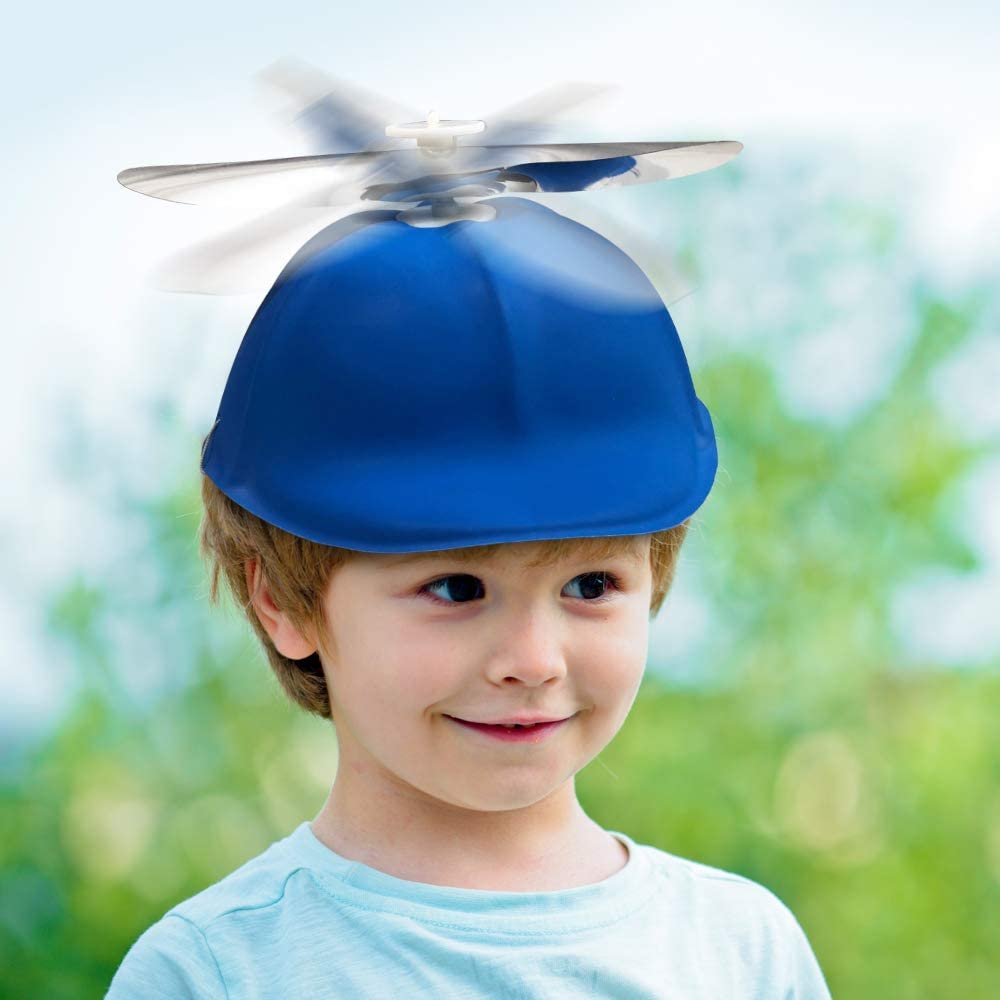 Propeller Beanie Hats for Kids, Pack of 12, Plastic Hats with Spinning ...