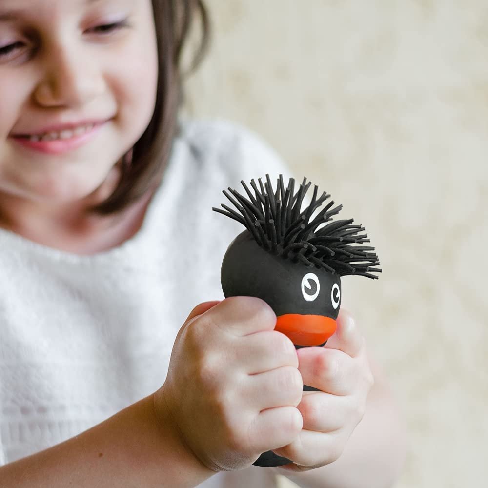 ArtCreativity Hairdo Penguin Puffers, Set of 2, Fidget Toys for Kids w ...
