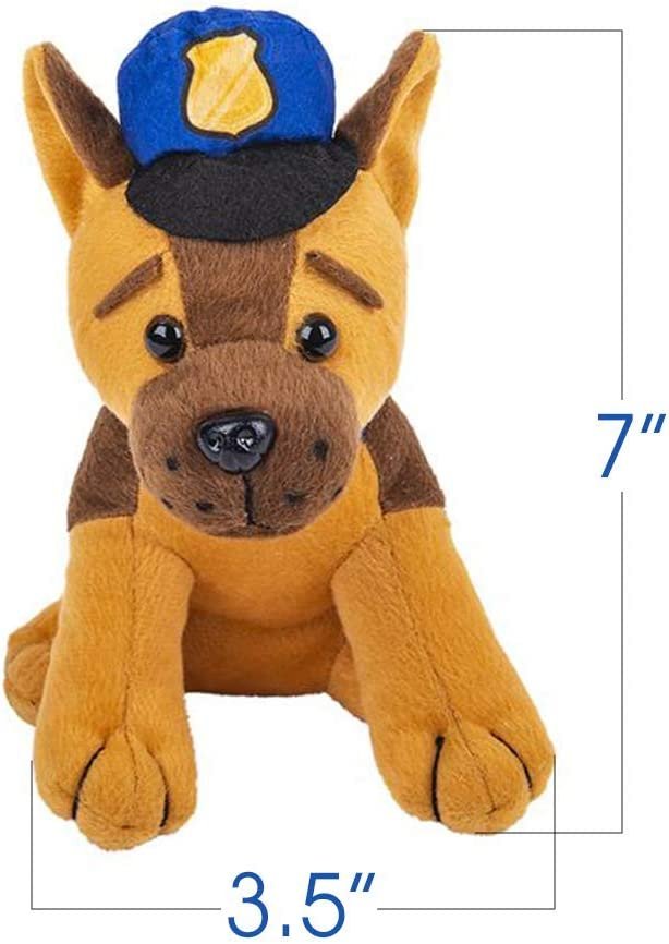ArtCreativity Plush Police Dog and Firefighter Dalmatian Stuffed Anima ...