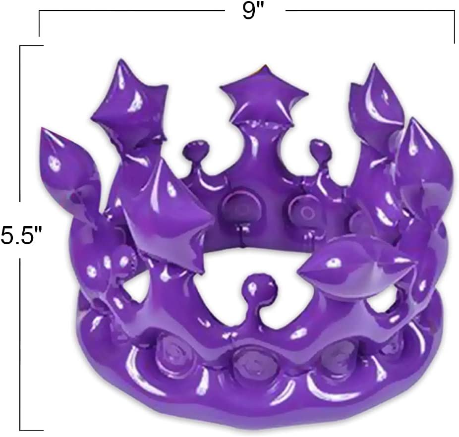 Crown Inflates for Kids and Adults, Set of 4, Inflatable Crown Toys wi ...