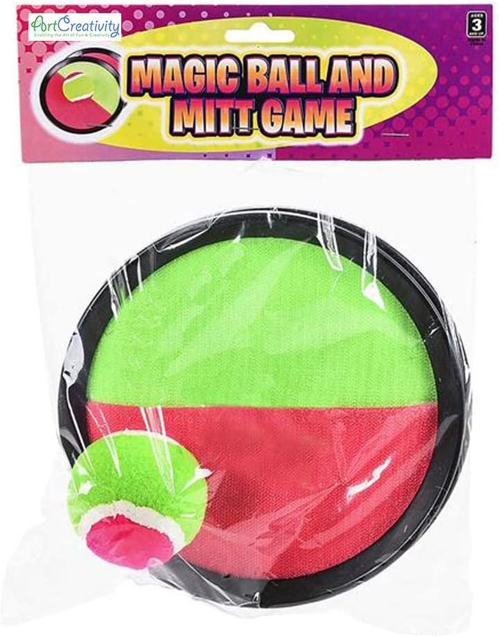 ArtCreativity Toss and Catch Game Set, Ball Tossing Game with 2 Mitts ...