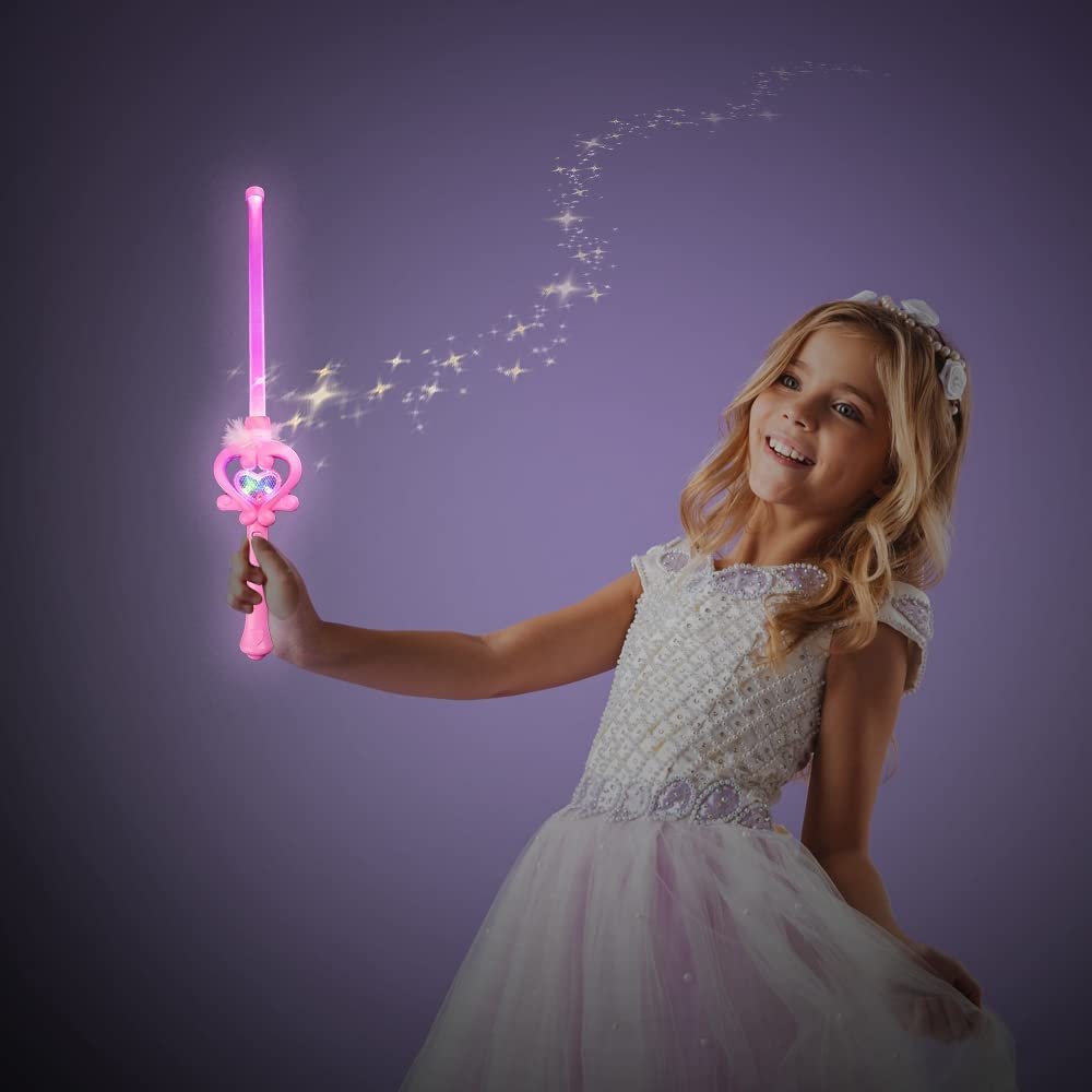 ArtCreativity Light Up Princess Wands for Girls - Set of 12 - LED Feat ...